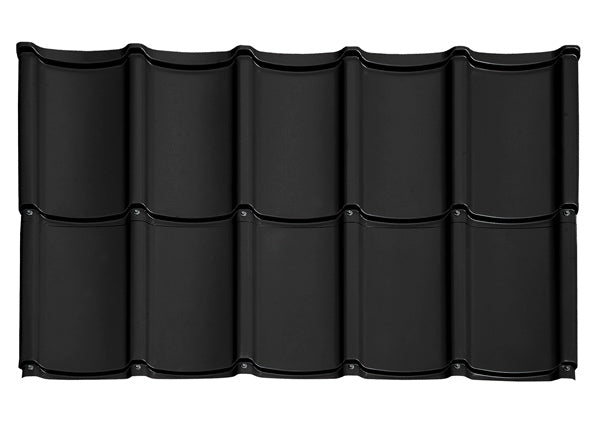The Katola Shingle Crinkle Black 44 3 8 X 16 26 Gauge Steel